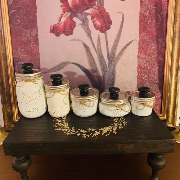 Kitchen | Mason Jar Canister Set With Farmhouse Riser | Poshmark